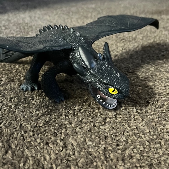 Toys | Pixar How To Train Your Dragon Toothless Figurine | Poshmark